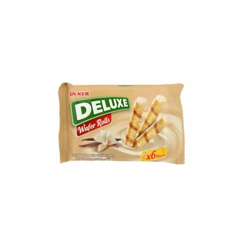 Ulker Deluxe White Chocolate Wafer 40 gm x 12 - Save منصة سيڤ