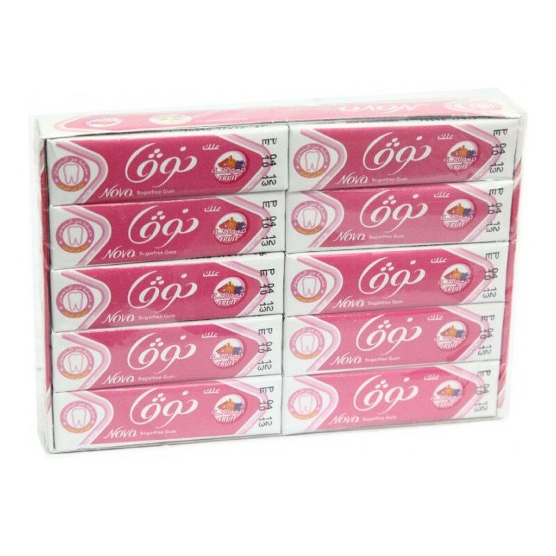 Nova Fruits Bubble Gum 11.5 gm x 20 - Save منصة سيڤ